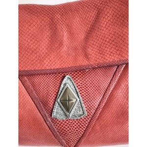 Cynthia Lockhart | Bags | Vintage Cynthia Lockhart Coral Faux Snakeskin ...